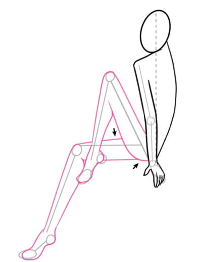 How to draw a sitting pose – I Draw Fashion
