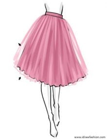 How to draw a tutu skirt – I Draw Fashion
