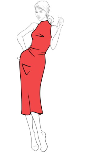 How to draw velvet – I Draw Fashion