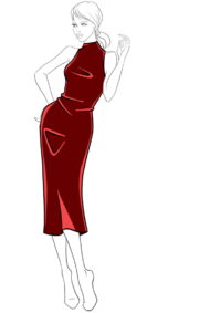 How to draw velvet – I Draw Fashion