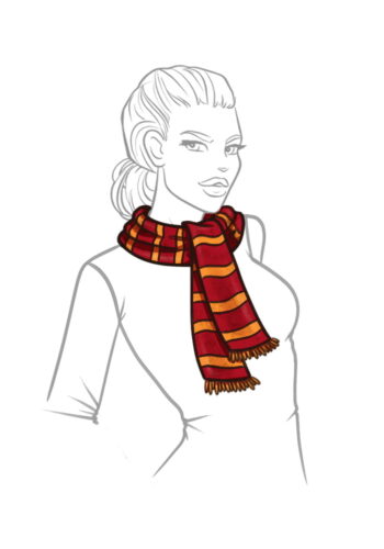 How to draw a scarf in 8 easy steps – I Draw Fashion