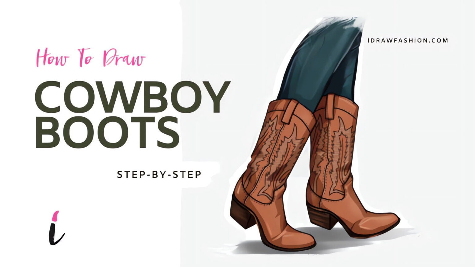 How to draw cowboy boots in 8 easy steps – I Draw Fashion