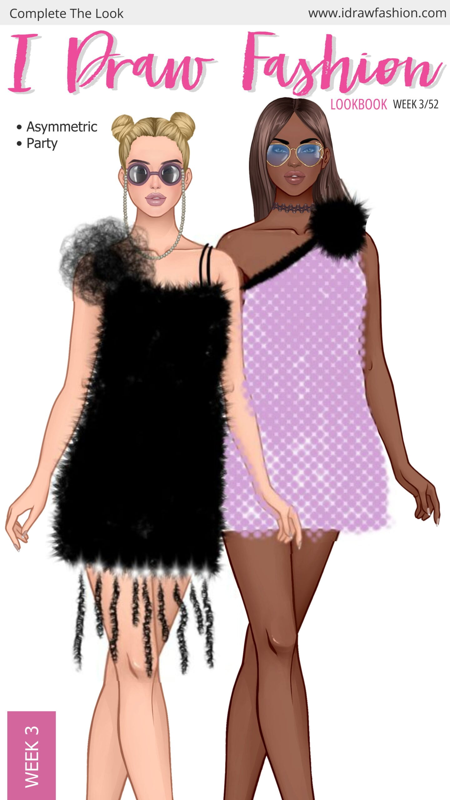 Week 3/52 - Party Dresses – Fashion Drawing Challenge- I Draw Fashion